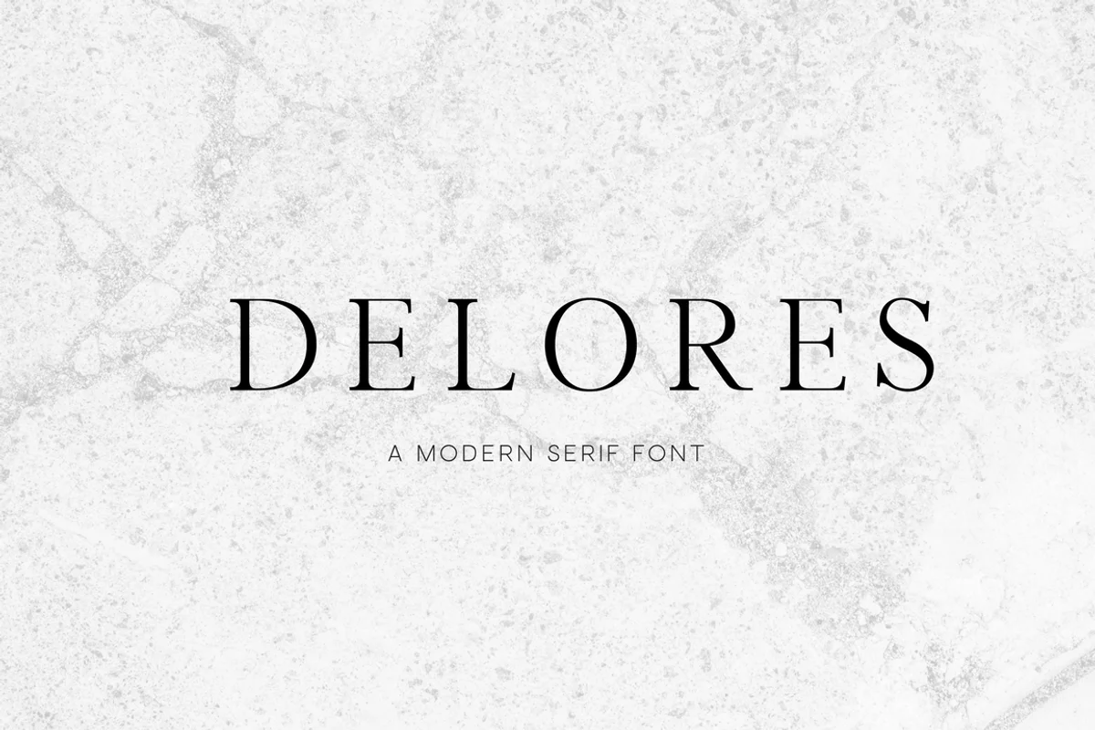 Delores - A Modern Serif Font | FreeForFonts