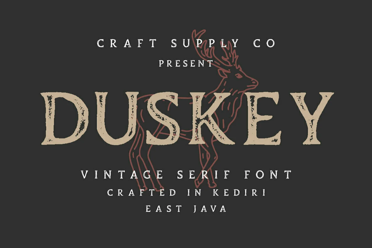 Duskey Font | FreeForFonts