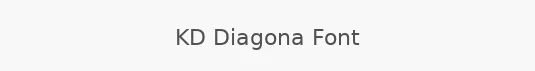 KD Diagona Font | FreeForFonts
