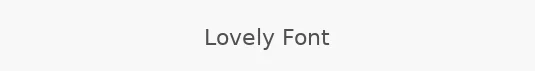 Lovely Font | FreeForFonts