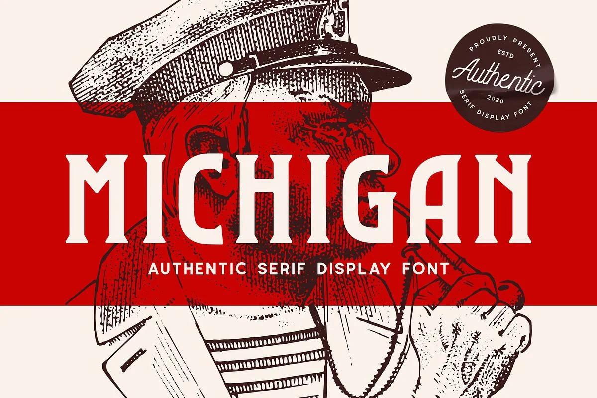 Michigan Font | FreeForFonts