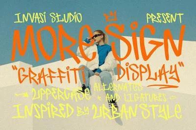 Moresign - Tagging Graffiti Font | FreeForFonts