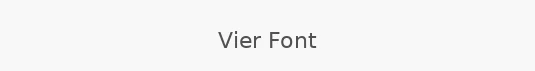 Vier Font | FreeForFonts